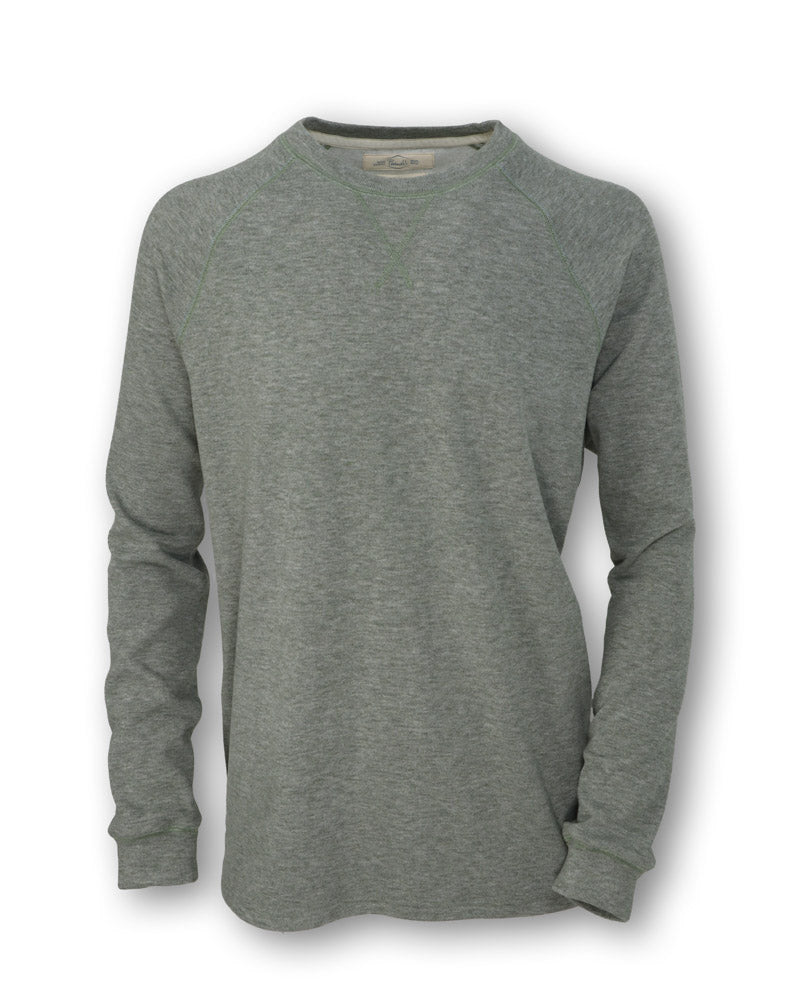 HEATHERED CREW NECK PULLOVER– Purnell